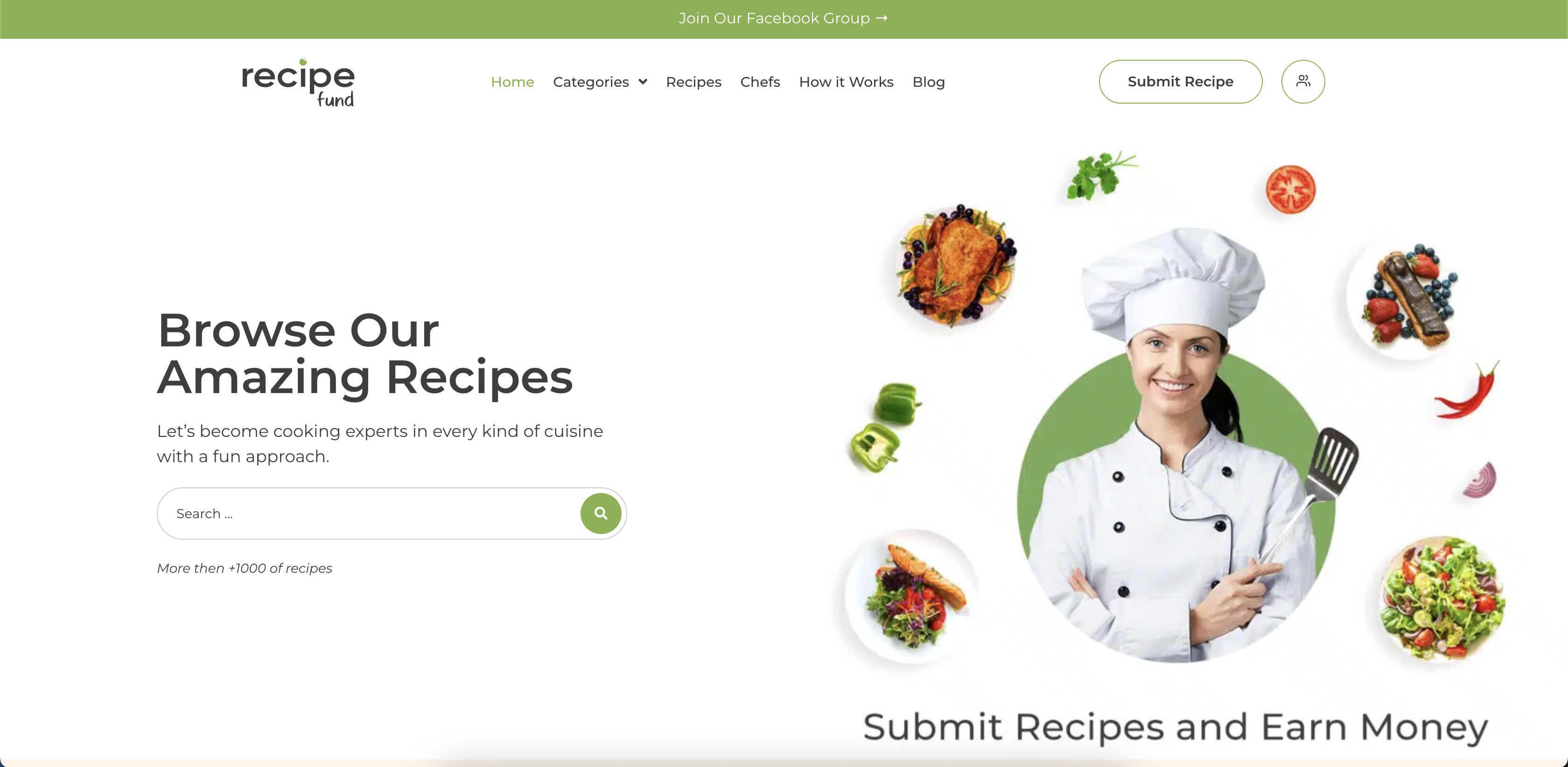 Recipe Fund - Recipe Sharing Platform | Case Study | AlimcoSoft